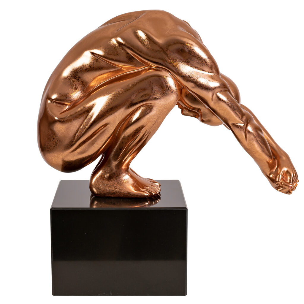 Copper Diver Sculpture - Copenhagen Imports