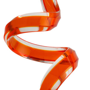 Orange Acrylic Sculpture - Copenhagen Imports