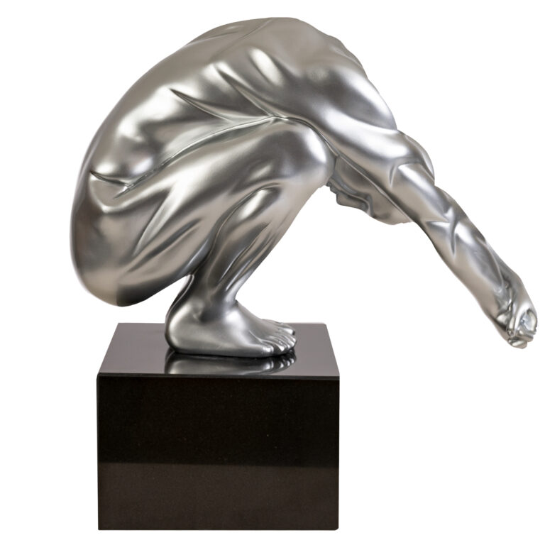 Silver Diver Sculpture - Copenhagen Imports
