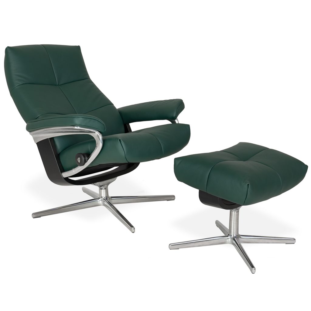 Bergen Medium Chair and Ottoman - Copenhagen Imports