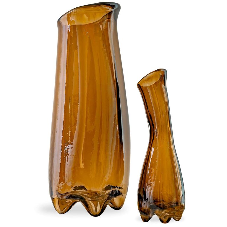 Amber Glass Large Vase - Copenhagen Imports