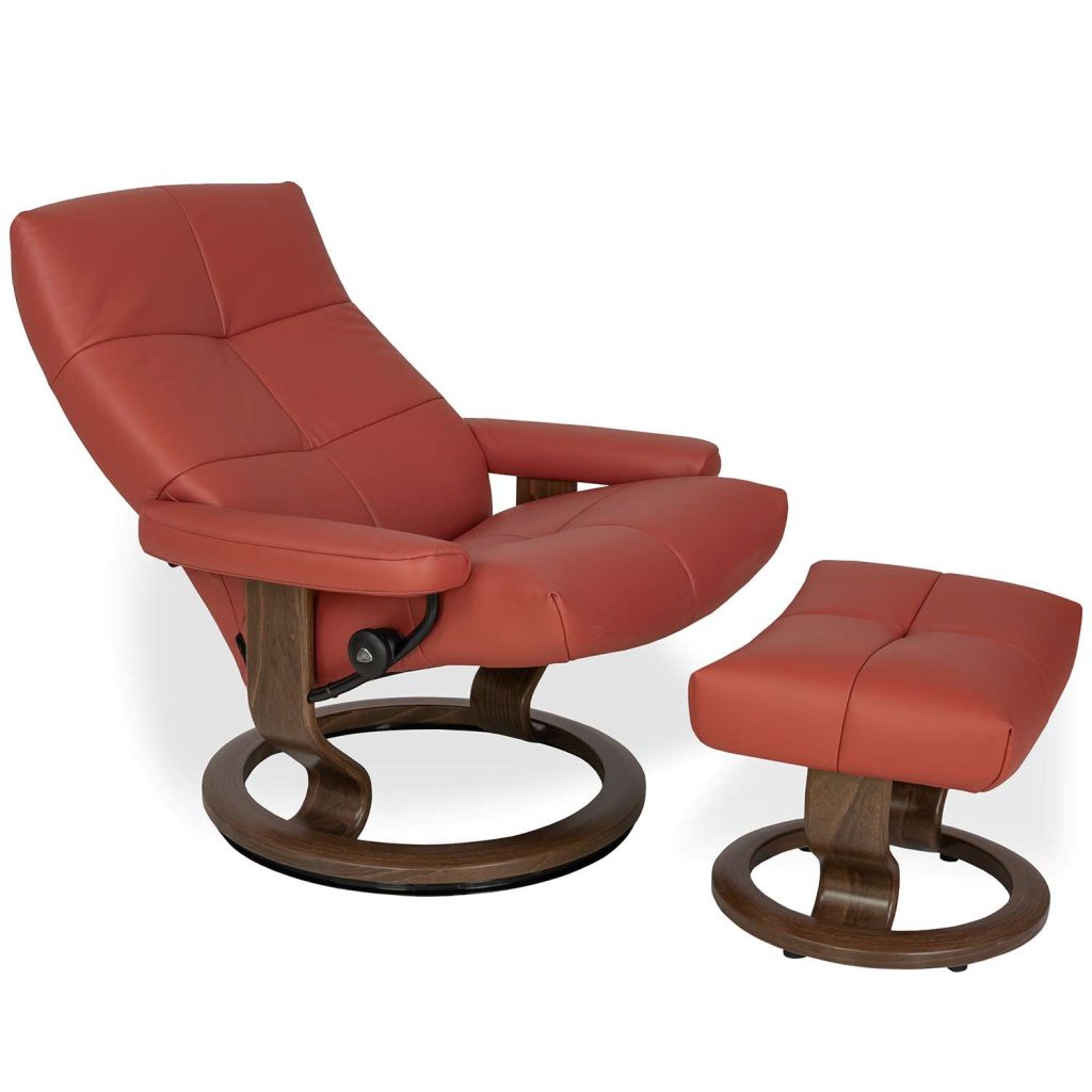 Bergen Medium Chair & Ottoman - Copenhagen Imports