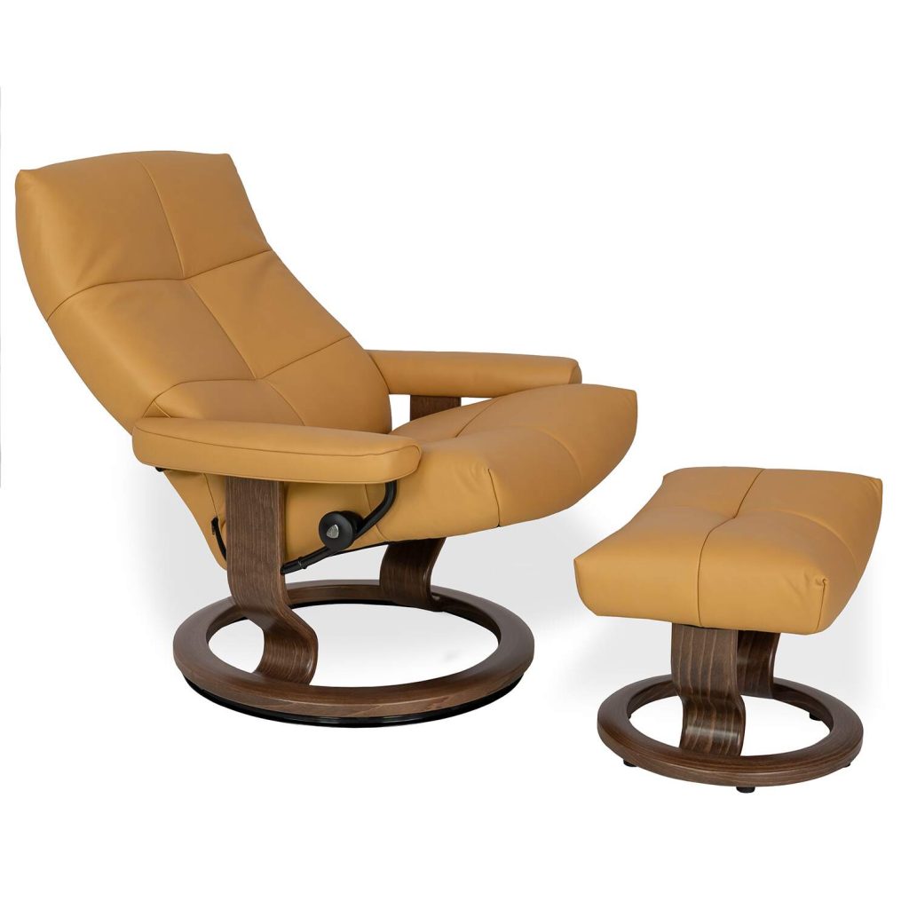 Bergen Medium Chair & Ottoman - Copenhagen Imports