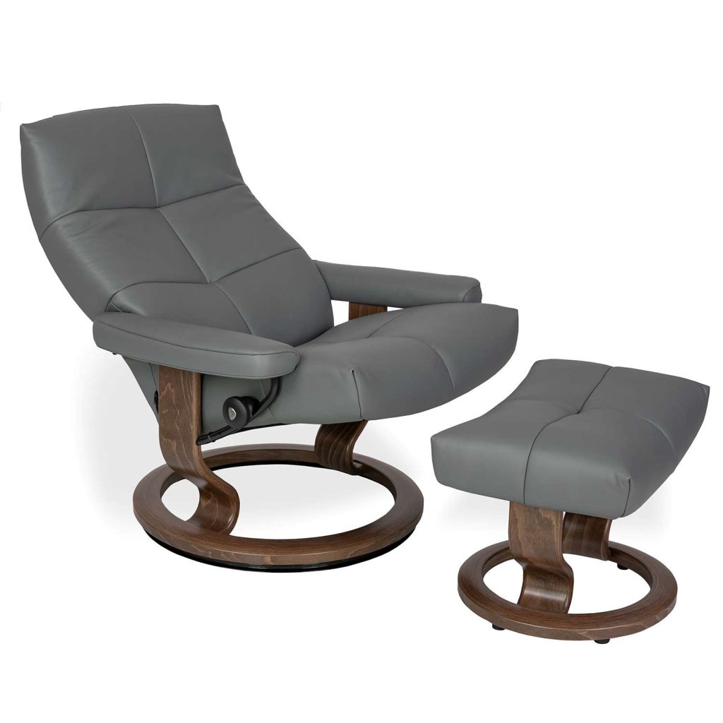 Bergen Medium Chair & Ottoman - Copenhagen Imports